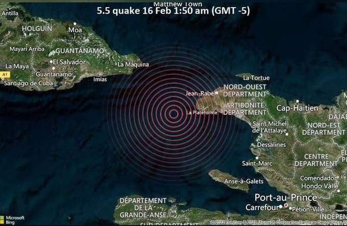 Terremoto De Magnitud 55 Se Registra En El Este De Cuba El Segundo Perceptible En 2023