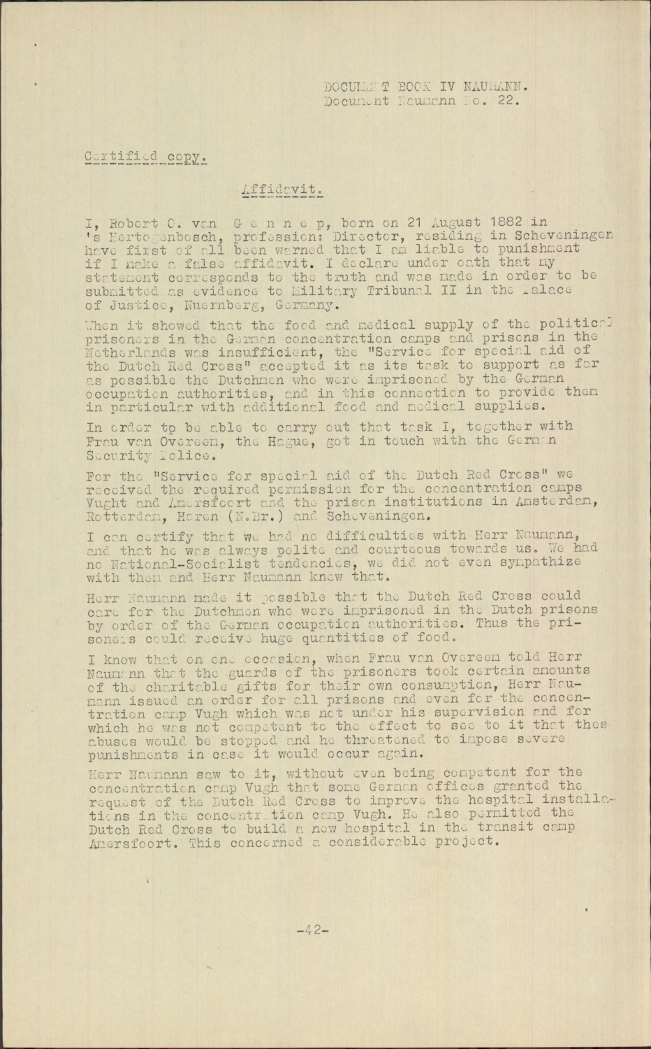 Nuremberg - Document Viewer - Affidavit concerning Naumann's assistance ...