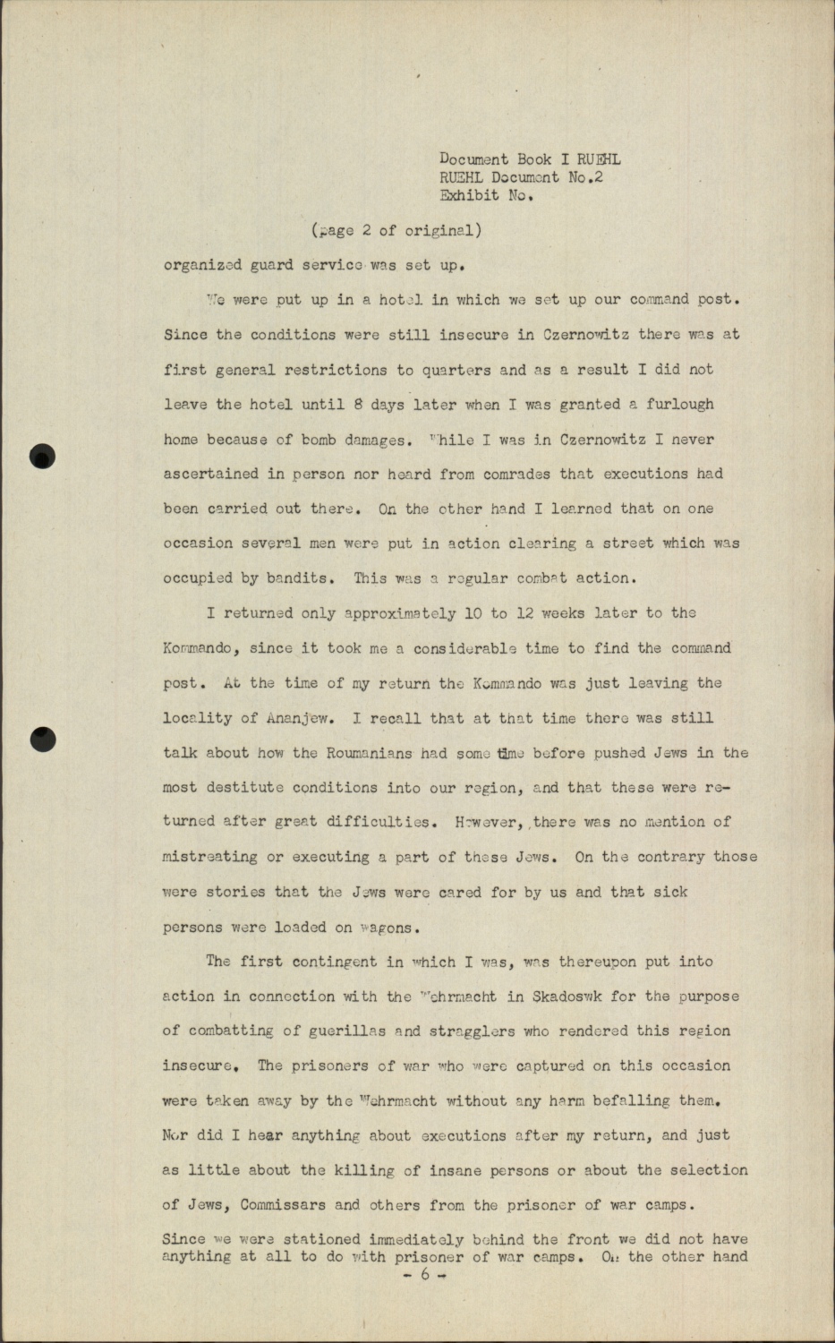 Nuremberg - Document Viewer - Affidavit concerning the operations of ...