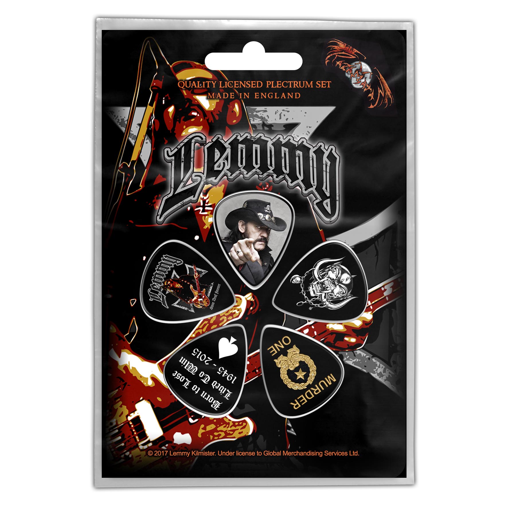 Lemmy 'Stone Dead Forever' Plectrum Pack - HMOL