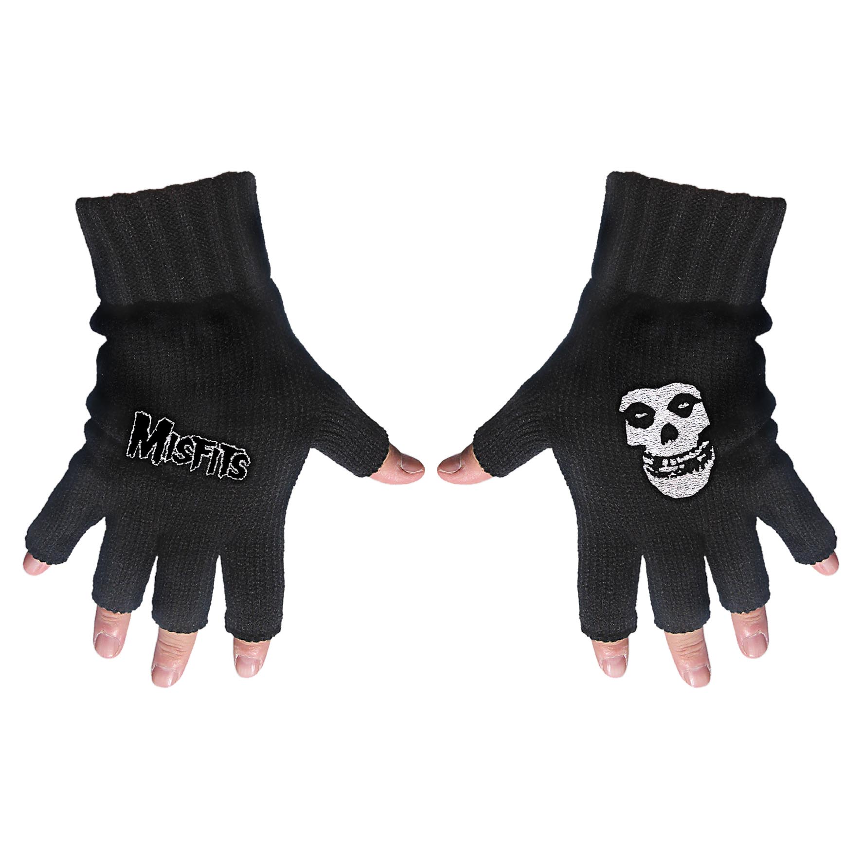 Misfits ‘Logo & Fiend’ Fingerless Gloves – HMOL