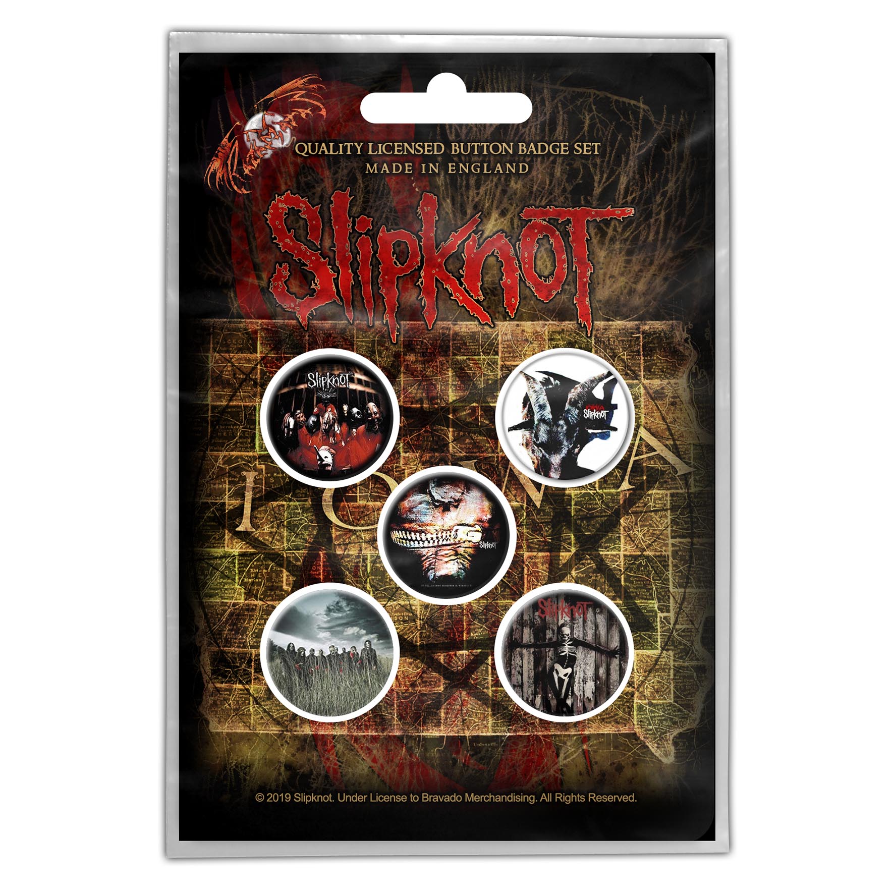 Slipknot 'Albums' Button Badge Pack - HMOL