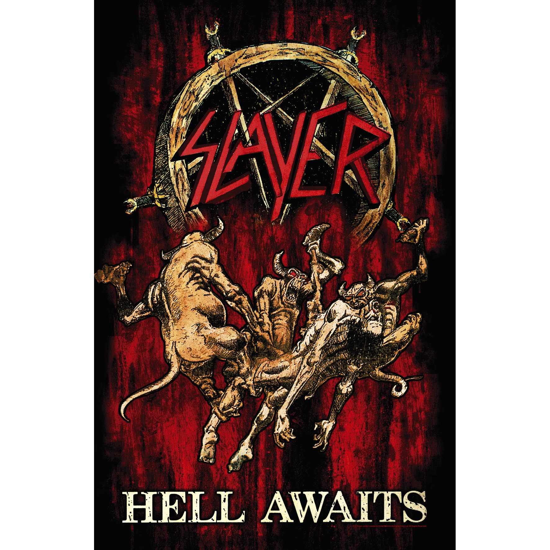Slayer 'Hell Awaits' Textile Poster - HMOL