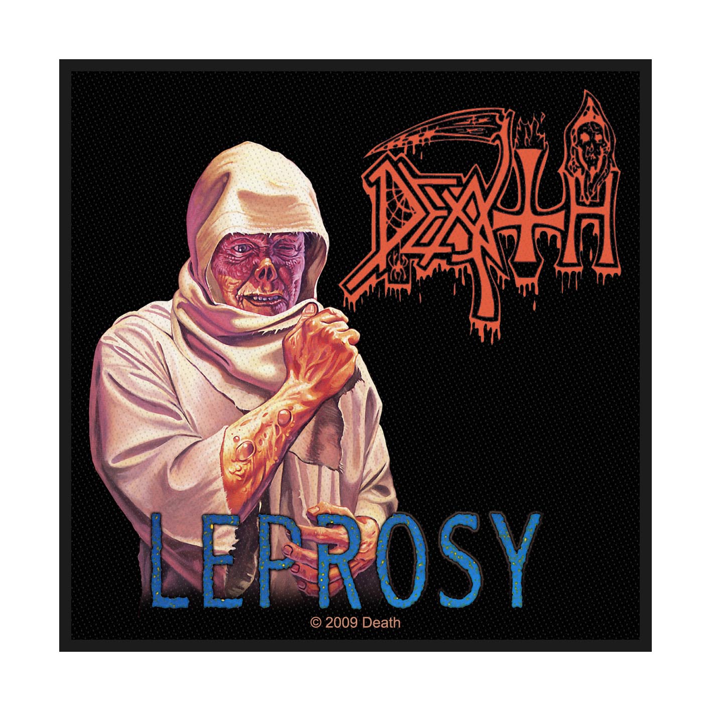 Death Woven Patch Leprosy