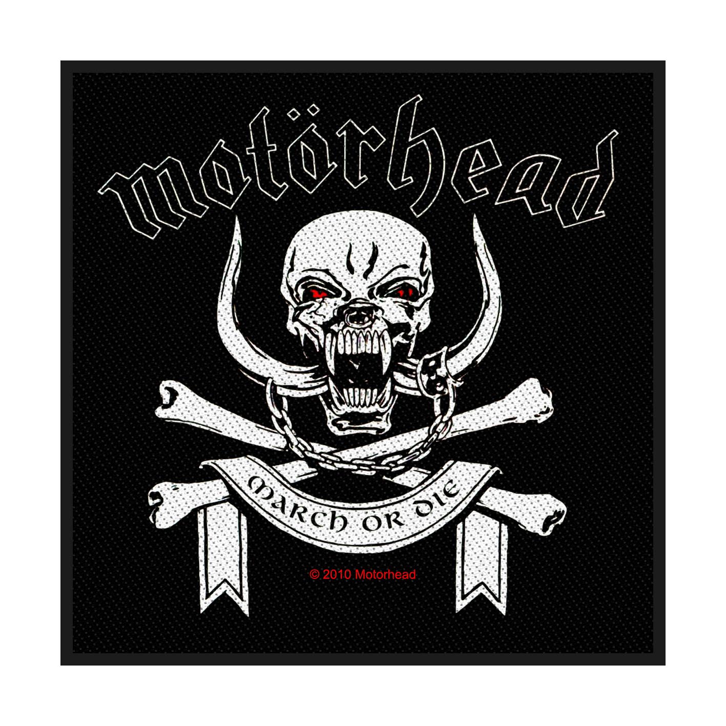 Motorhead Woven Patch March Or Die.