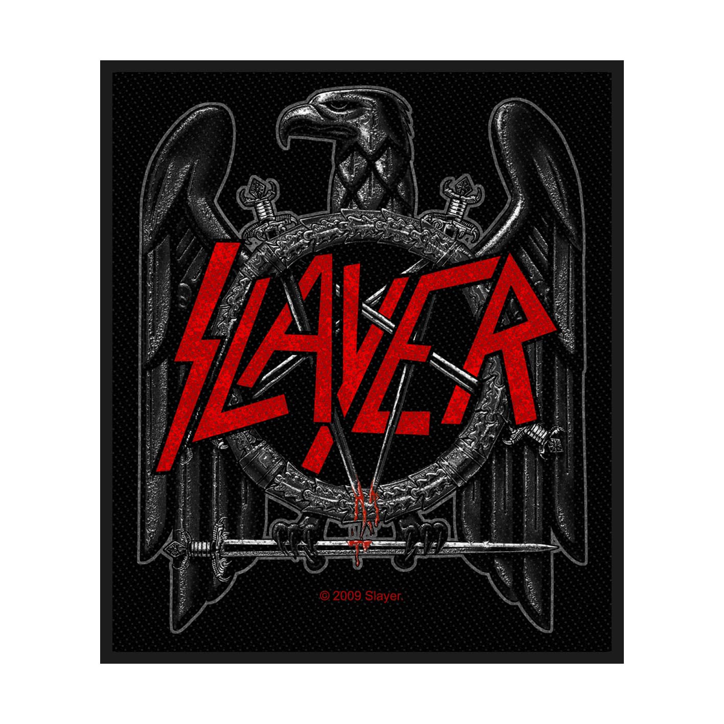 Slayer Woven Patch Black Eagle