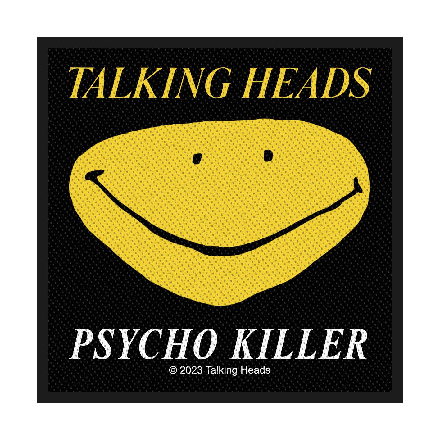Talking Heads 'Psycho Killer' Woven Patch - HMOL