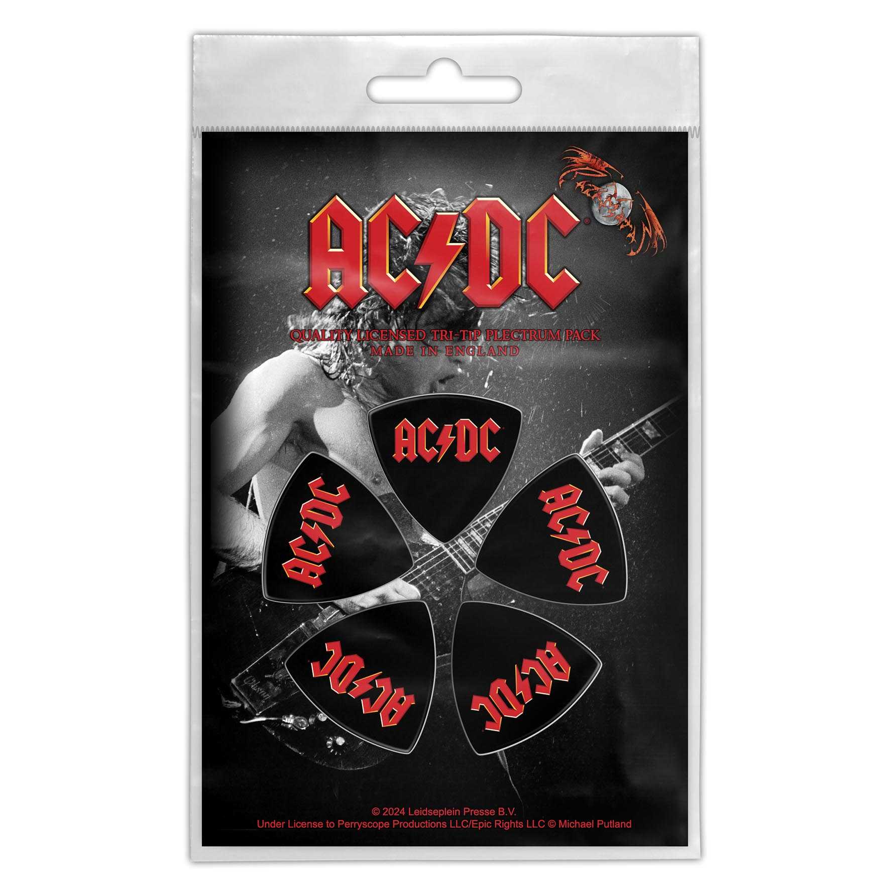 AC/DC ‘Logo’ Tri-Tip Plectrum Pack – HMOL