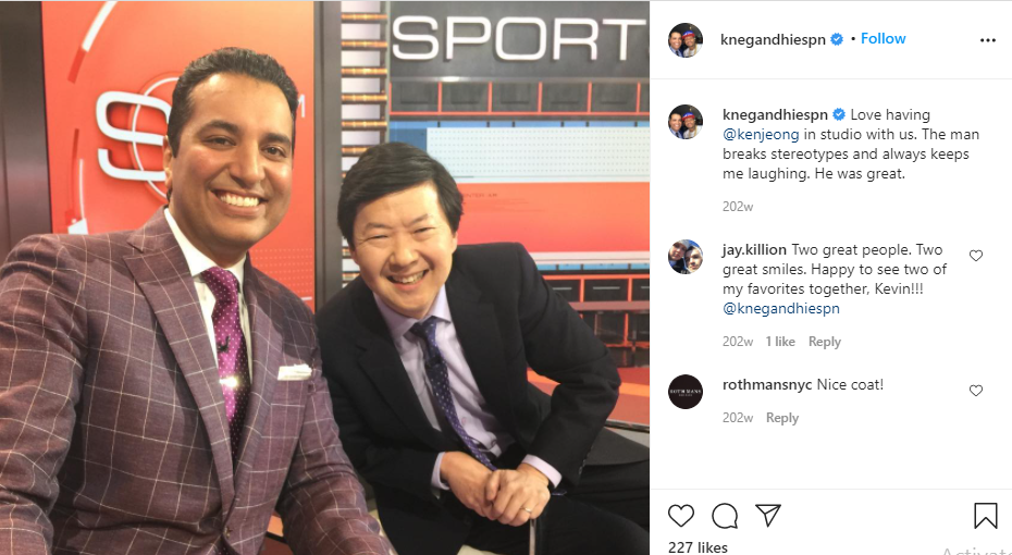 Kevin Negandhi biography, bio, married, career, ESPN, Sports Center ...