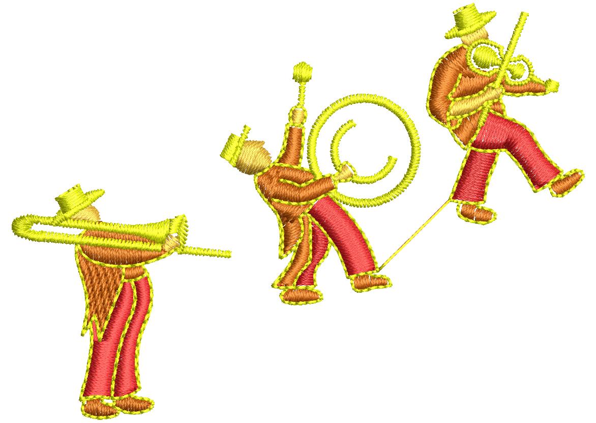 Musical Instruments Free Embroidery Design