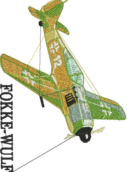 Fighting Aircraft Embroidery Design Art (24)