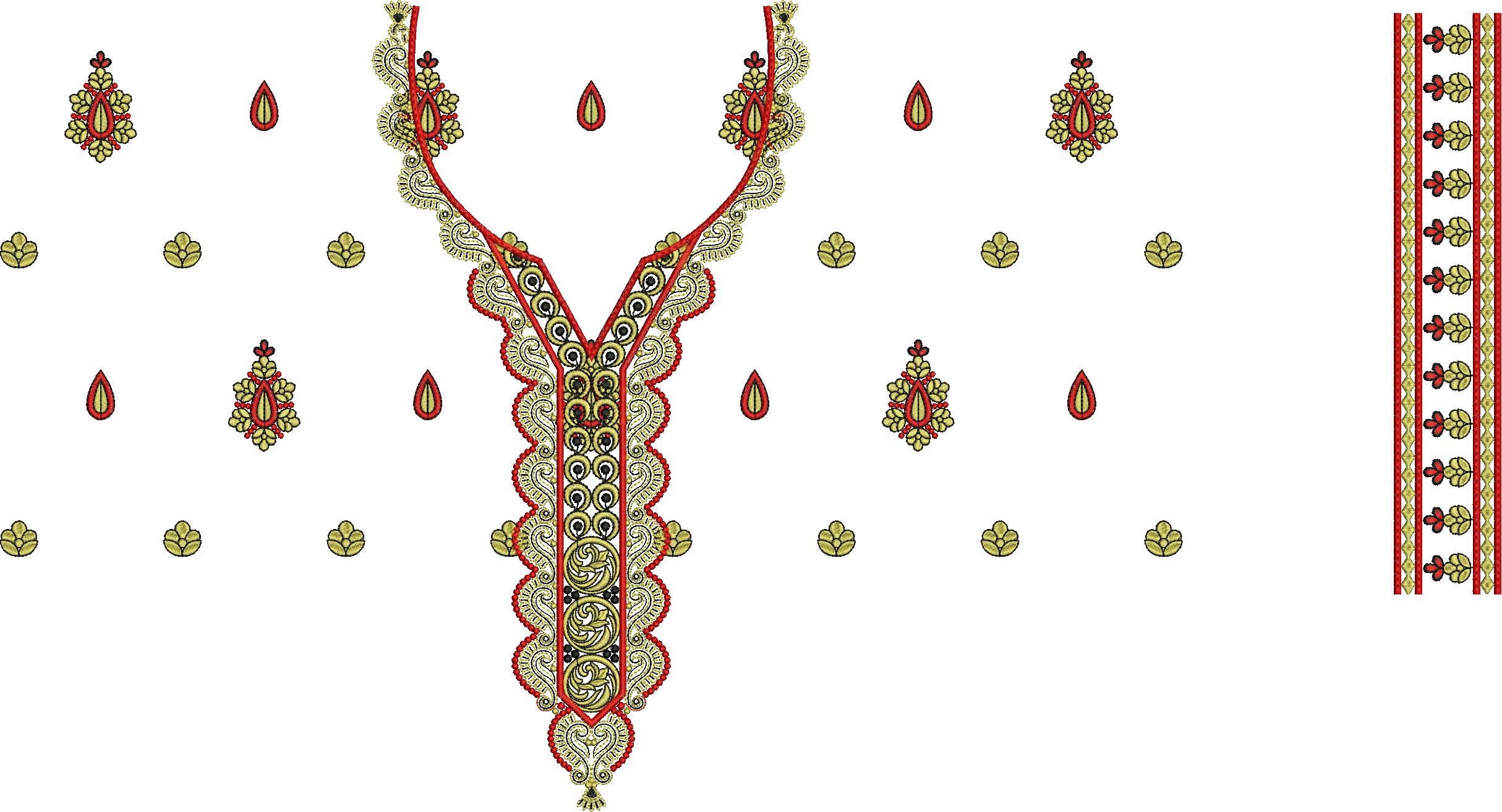 Pakistani Embroidery Designs Dress For Salwar Kameez (20)