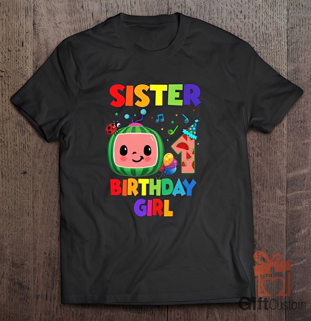 Coco-melon Birthday Cocomelon Party Family Matching Shirt Sister ...