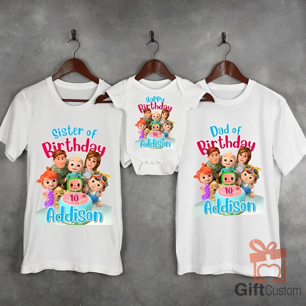 Personalized Cocomelon Birthday Shirt Rainbow Melon Shirt Melon ...